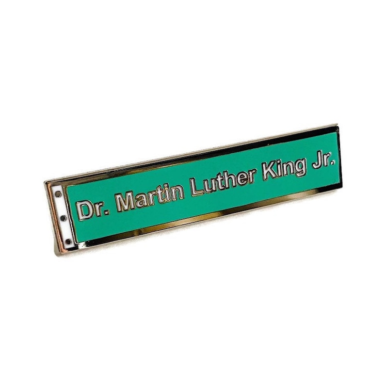 MLK Street Sign Hard Enamel Pin | Etsy