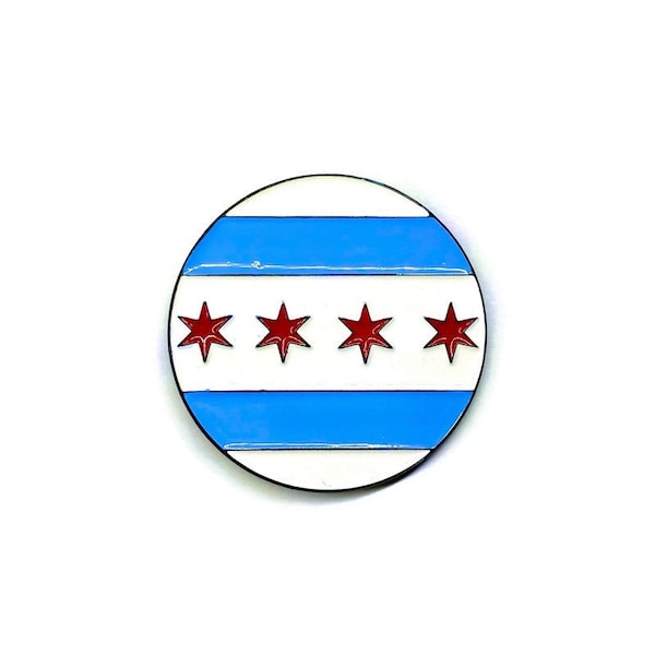Chicago Enamel Pin - Etsy