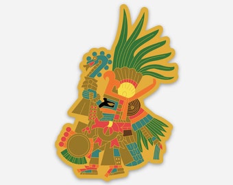 Huitzilopochtli Aztec God Temporary Tattoo Sticker set of 2 - Etsy