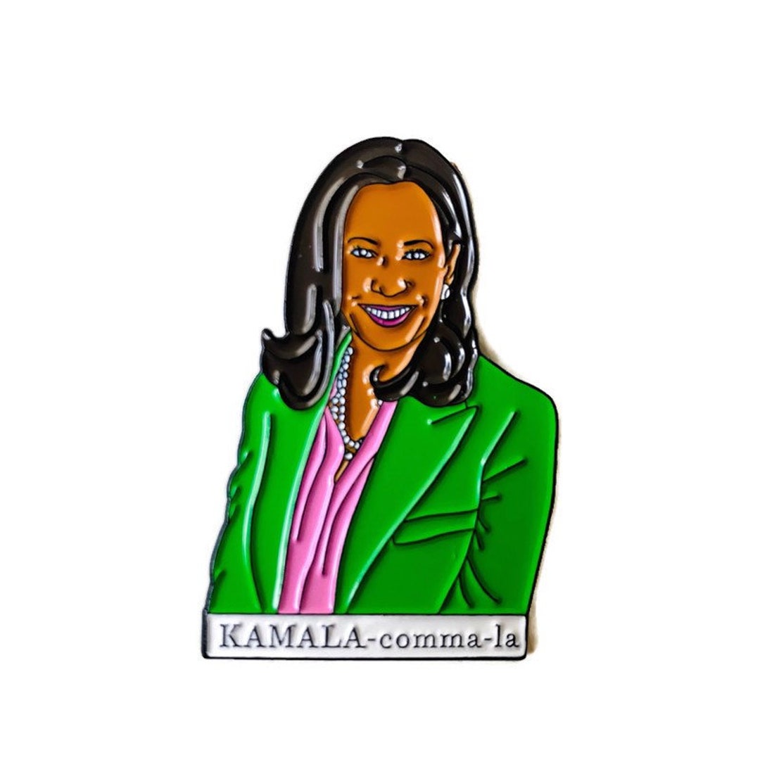 Kamala Enamel Pin - Etsy