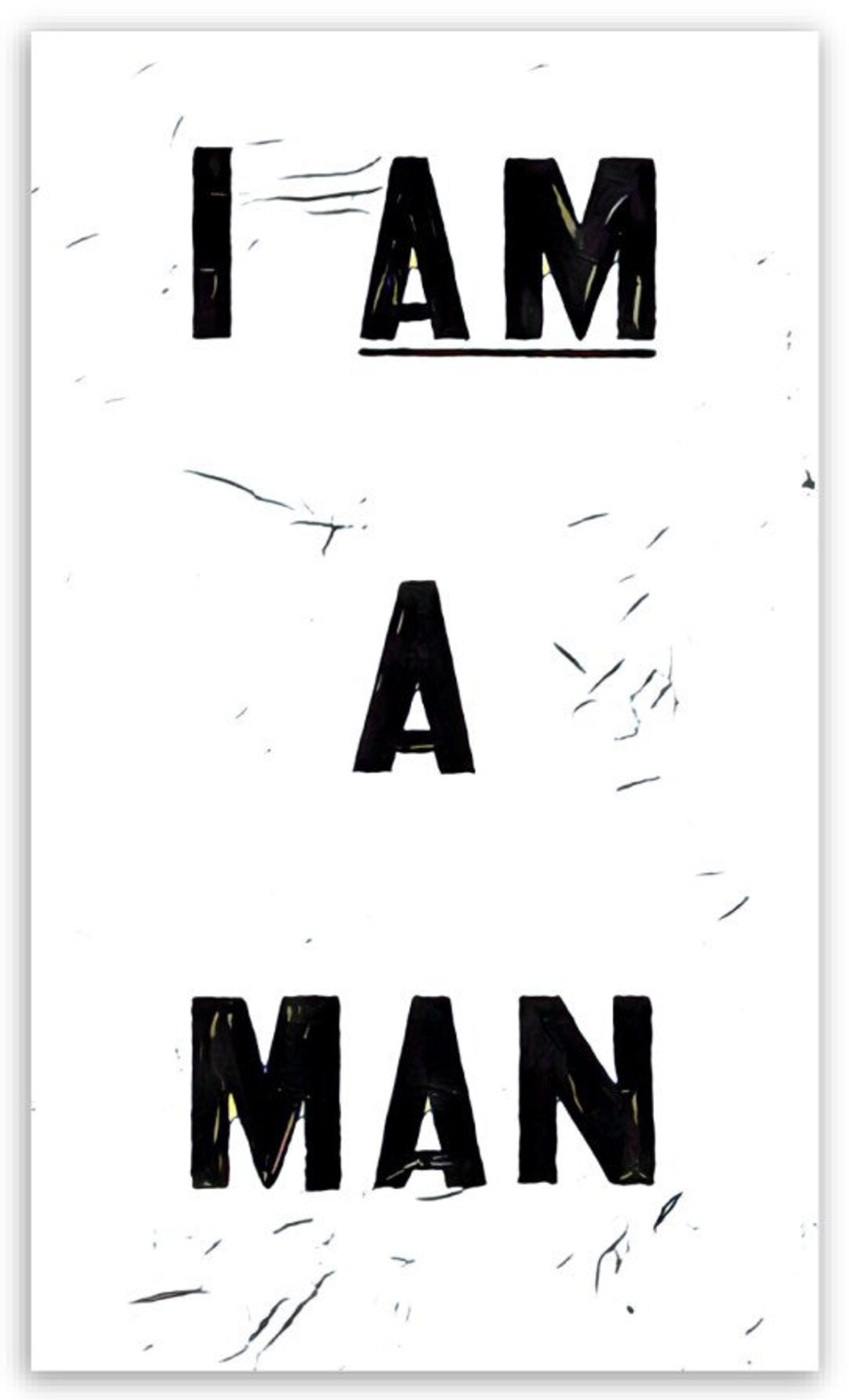 Civil Rights Poster “I AM A MAN” - Decorative Vinyl Magnet - Etsy