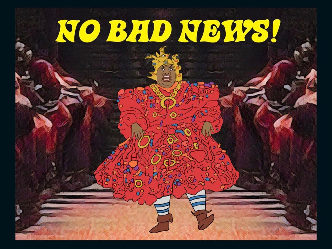 No Bad News! - Blank Greeting Card 5.5" X 4" - Etsy