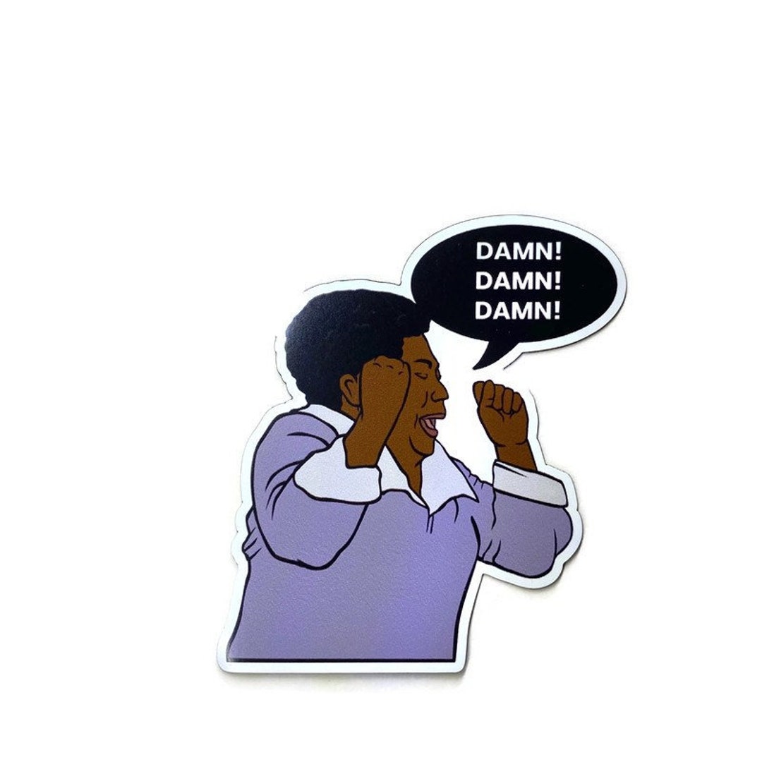 DAMN! - Vinyl Sticker - Etsy