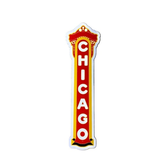 Chicago Vinyl Sticker - Etsy