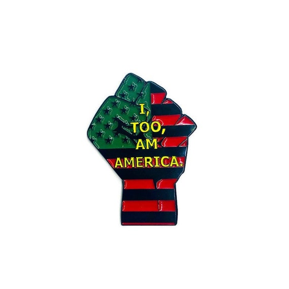 I TOO AM AMERICA Soft Enamel Pin - Etsy