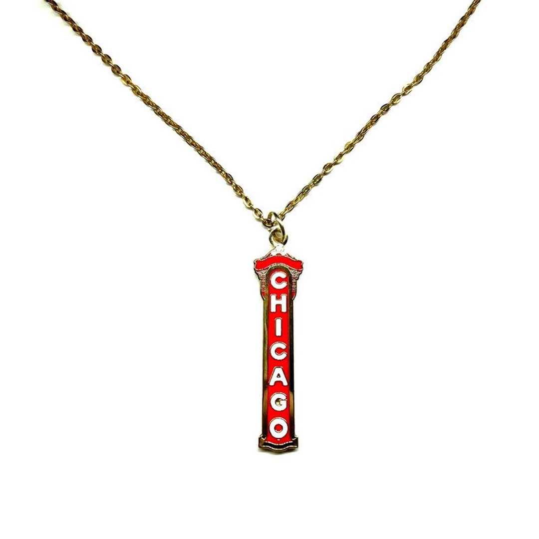 Chicago Pendant Necklace - Etsy