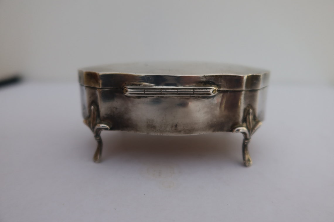 Antique Sterling Silver Figural Jewellery/Trinket Box 1911 | Etsy