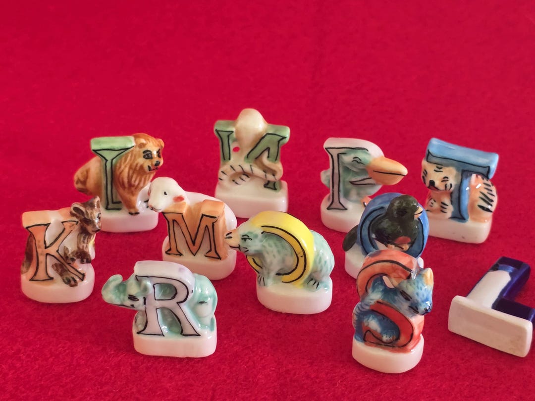 French Fèves, Alphabet Fèves, Vintage Porcelain Figurines, Epiphany ...