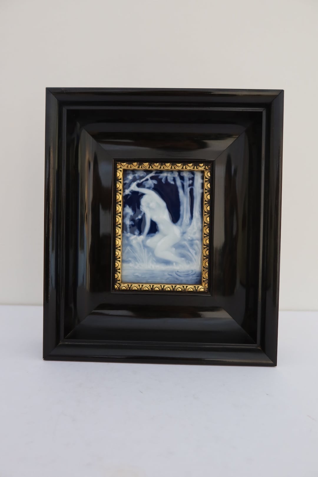 Girl Bathing in the River Pate-sur-pate Made by Marcel - Etsy