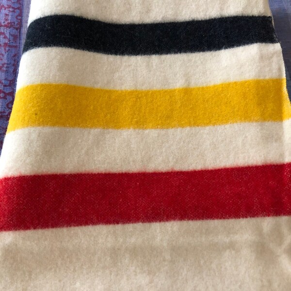 Striped Wool Blanket - Etsy