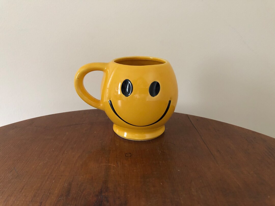 70's Happy Face Mug Mccoy USA Ceramic Smiling Face Mug - Etsy