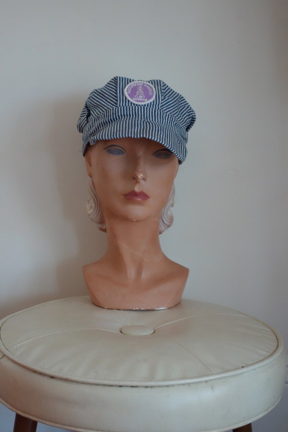 70s hat conductor railroad - Gem