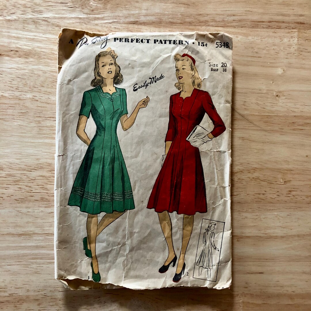 50's Du Barry Pattern Paper Dress Sewing Supply - Etsy
