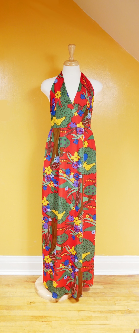 pop art halter maxi - Gem