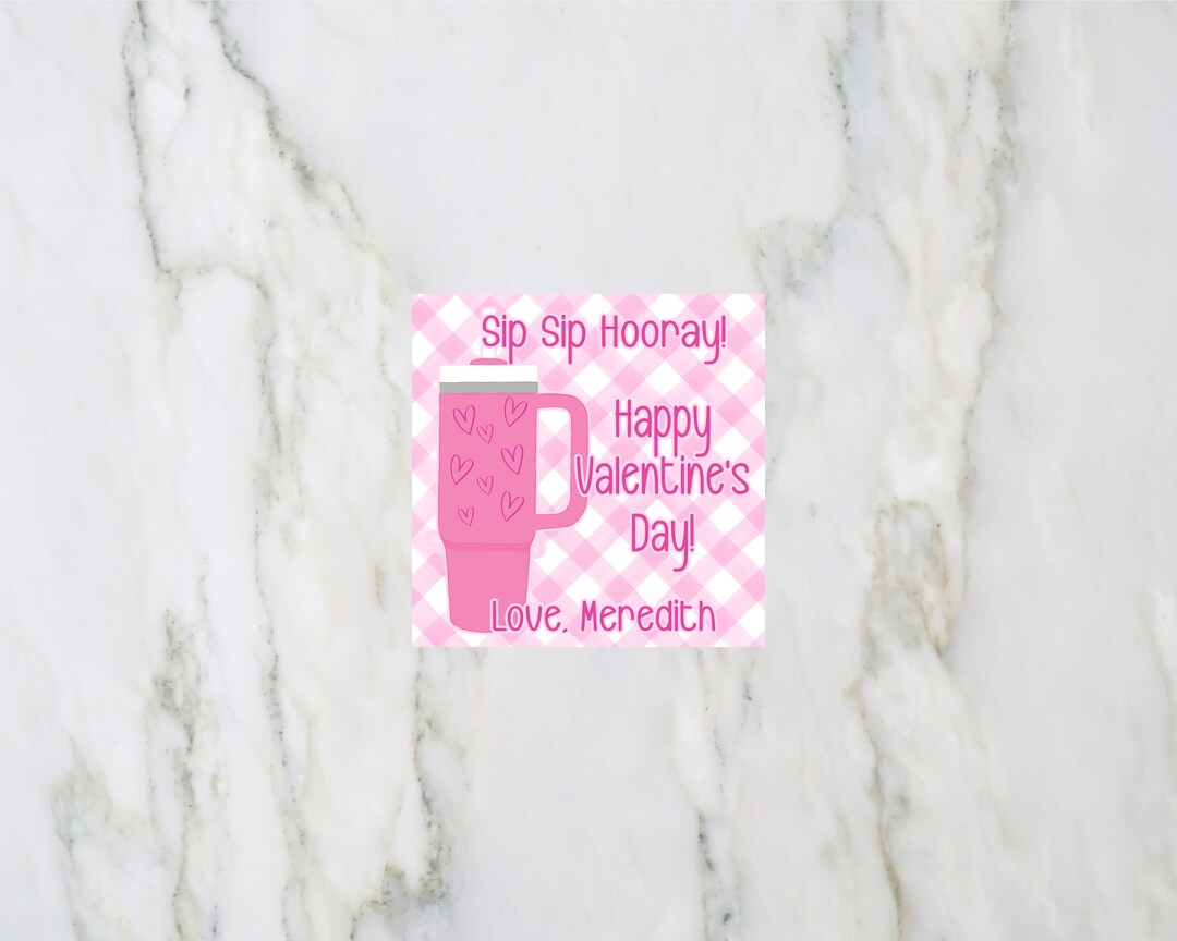 Printable Stanley Cup Valentine - Etsy