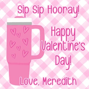 Printable Stanley Cup Valentine - Etsy