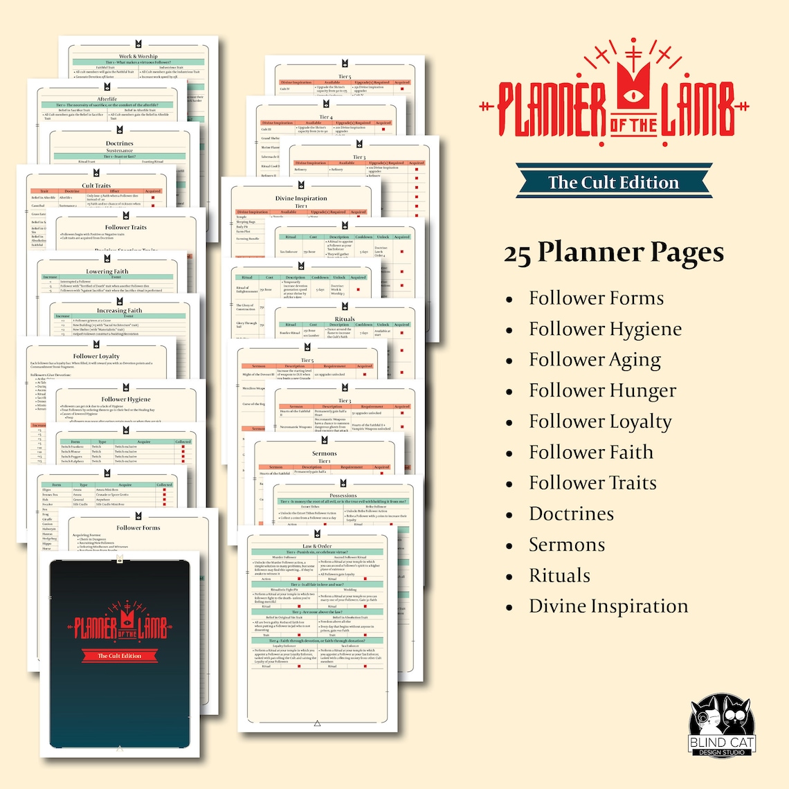 Planner of the Lamb | the Cult Edition - Etsy