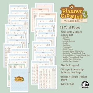 Planner Crossing 3 - Villagers Edition - Etsy