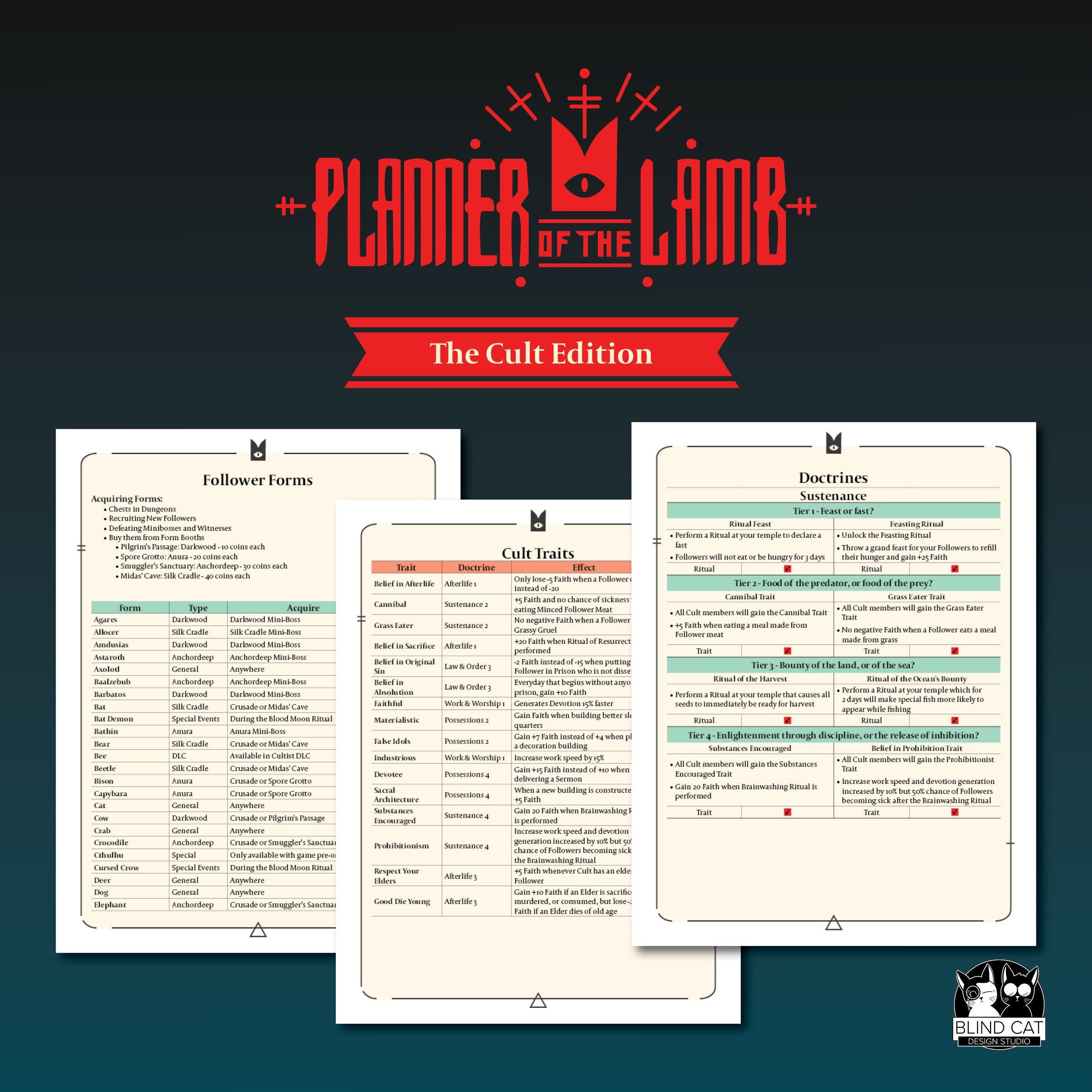 Planner of the Lamb | the Cult Edition - Etsy