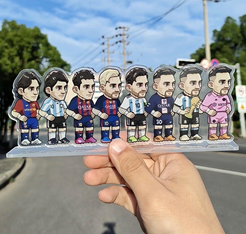 Lionel Messi Career Stand Display Keepsake With Jersey in Barcelona ...