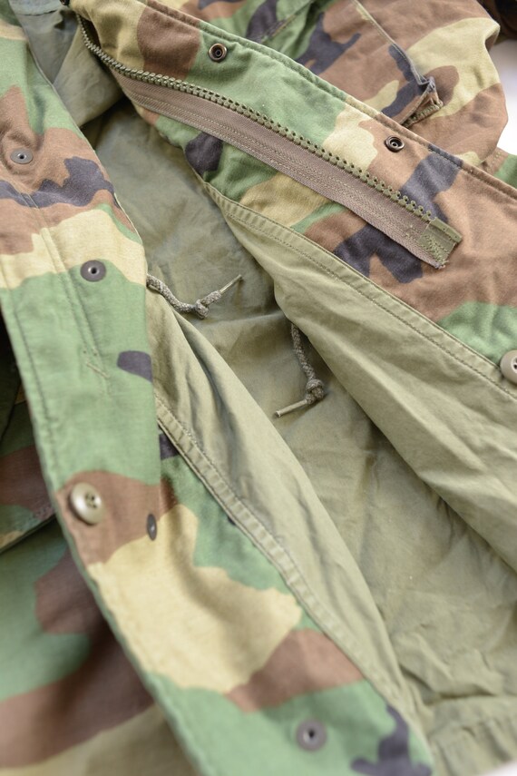 Vintage Military M 65 Camouflage Green Field Jacket U… - Gem