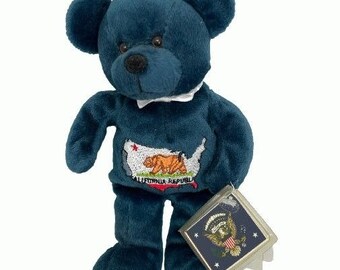 Patriotic Plush Bear | Etsy