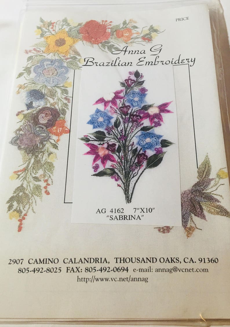 Sabrina Block/picture Anna G Brazilian Embroidery AG4162 IVORY - Etsy