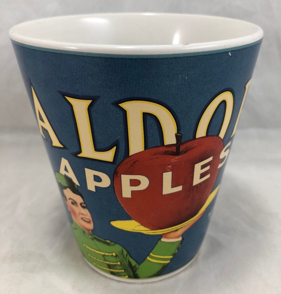 Waldorf Apples Coffee Tea Cup Mug Sakura Table Oneida Vintage Labels ...
