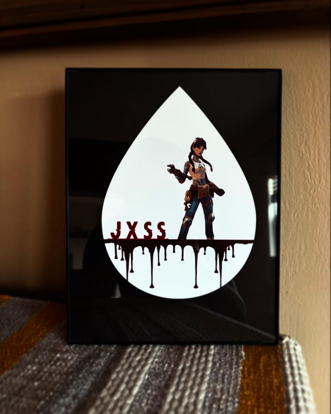 Custom Name Tag & Character Prints/custom Gamertag Decor/gamer Art/high ...