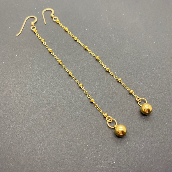 Long Dangle Earrings - Etsy