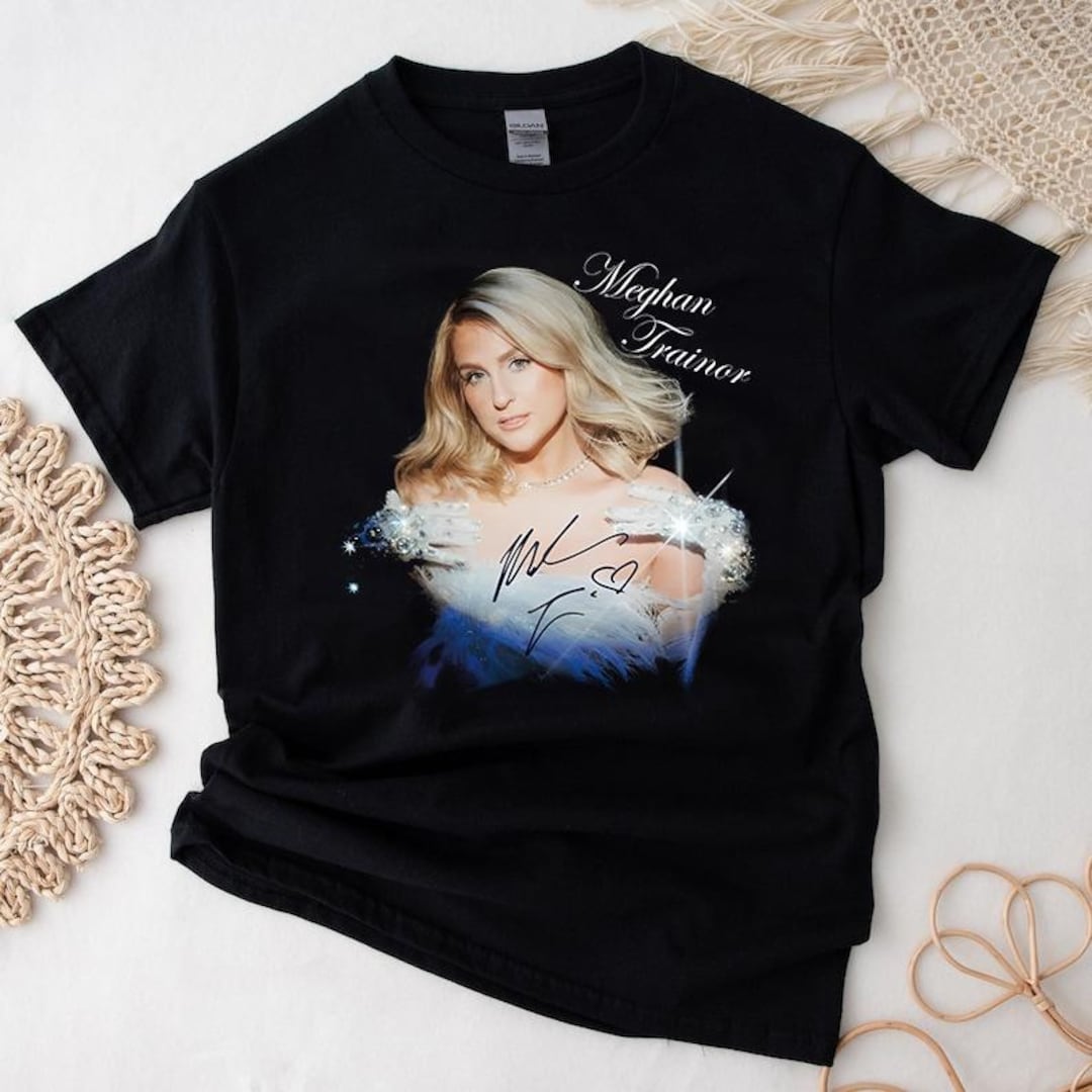 Vintage Meghan Trainor Signatures T-shirt, Meghan Trainor Fan Gift ...