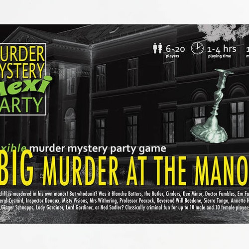 Murder at Christmas Manor: Murder Mystery Dinner Party Game - Etsy