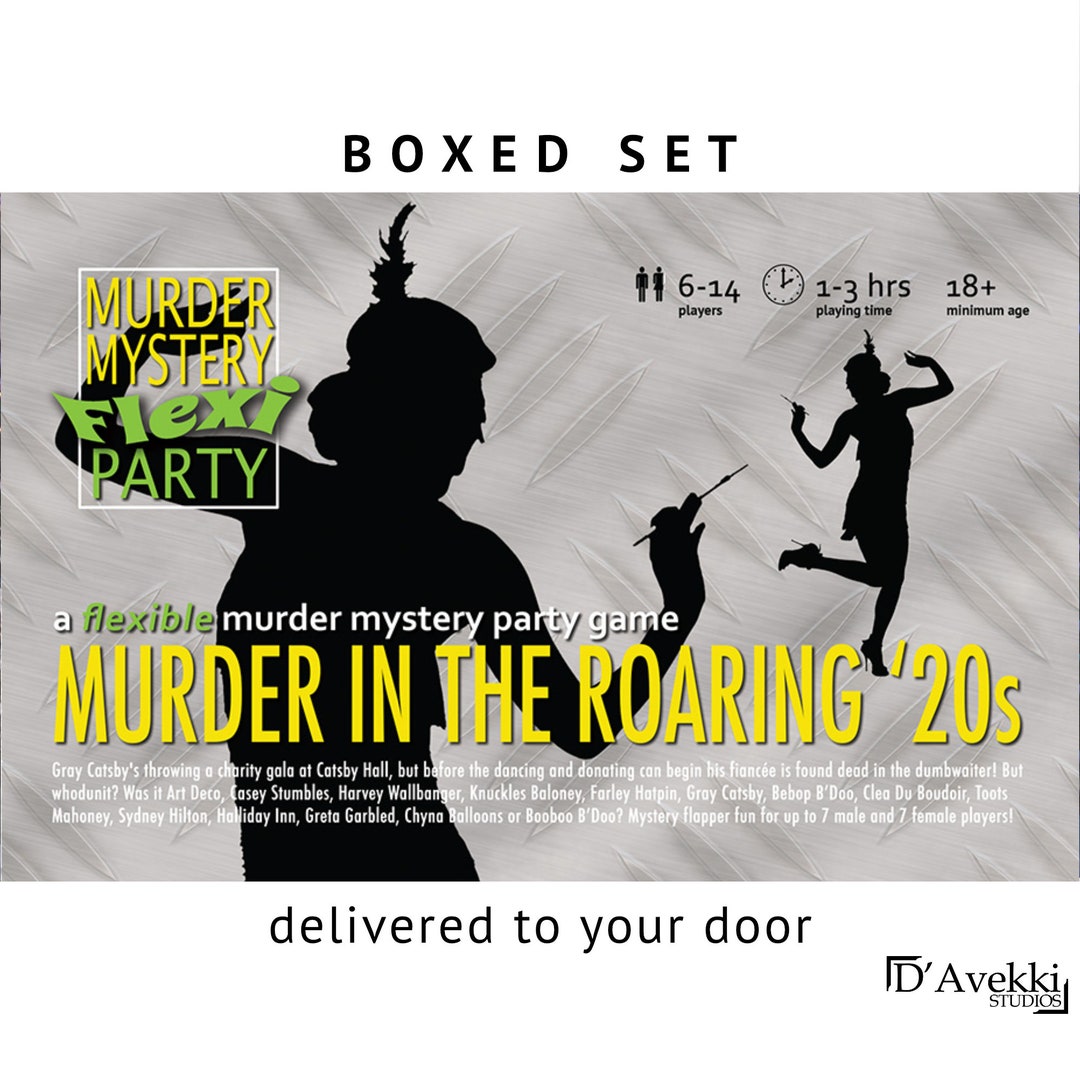 Murder in the Roaring 20's Murder Mystery Flexi Party® for 6-14 Players ...