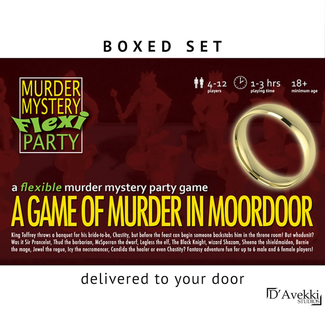 A Game of Murder in Moordoor Murder Mystery Flexi Party® for 4-12 ...