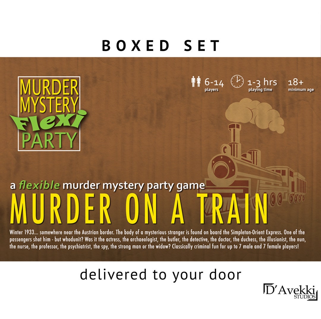 Murder on a Train Murder Mystery Flexi Party® for 6-14 Players Dinner ...