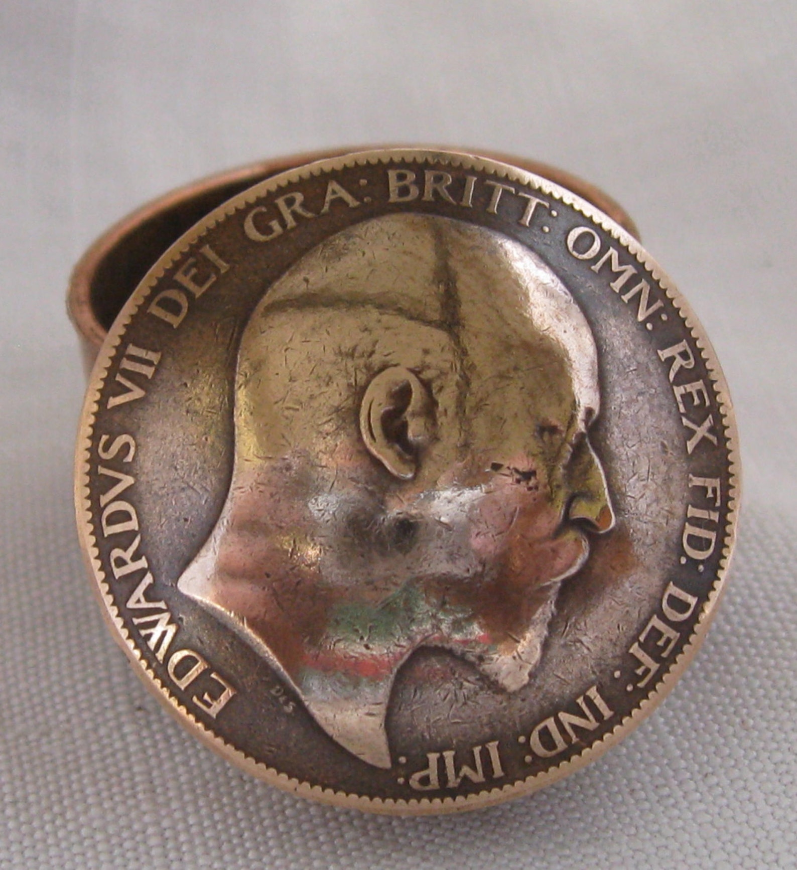 King Edward VII Penny Coin Snuff Box / Pill Pot / Stash Box / - Etsy