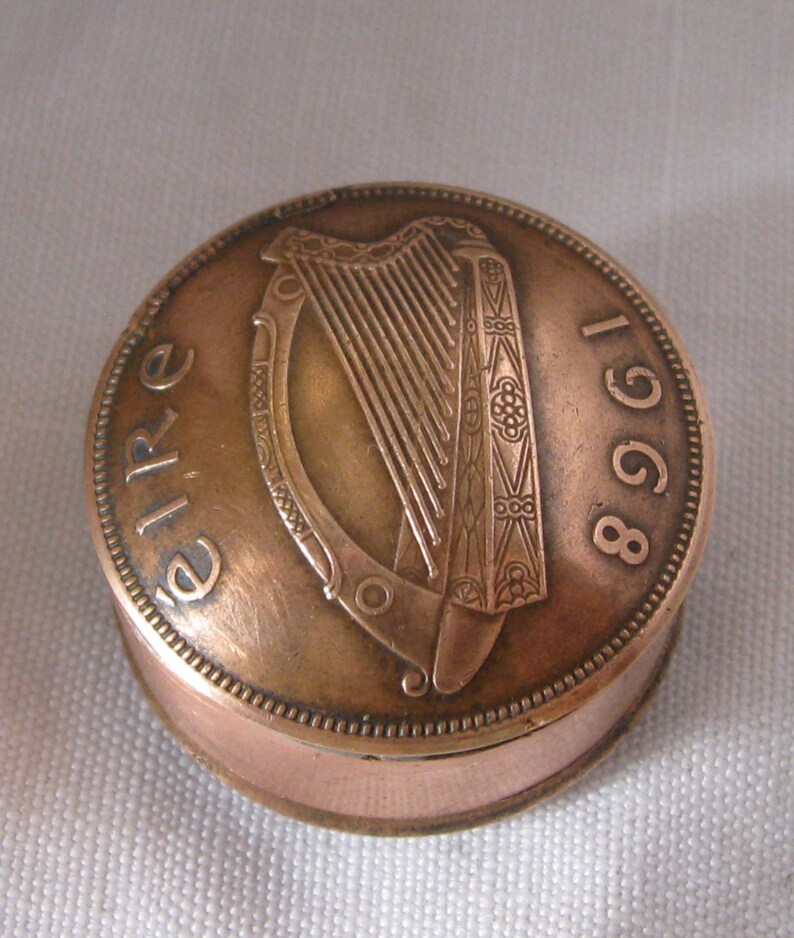 Irish Free State Penny Coin Pill Box / Snuff Box / Keepsake - Etsy
