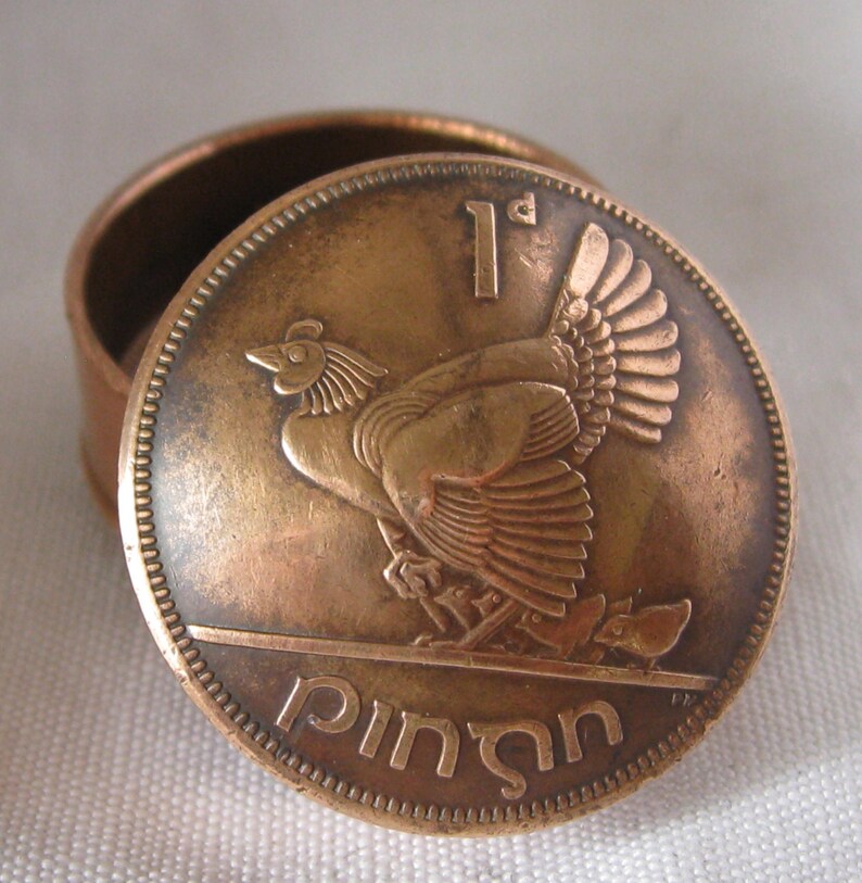 Irish Free State Penny Coin Pill Box / Snuff Box / Keepsake - Etsy