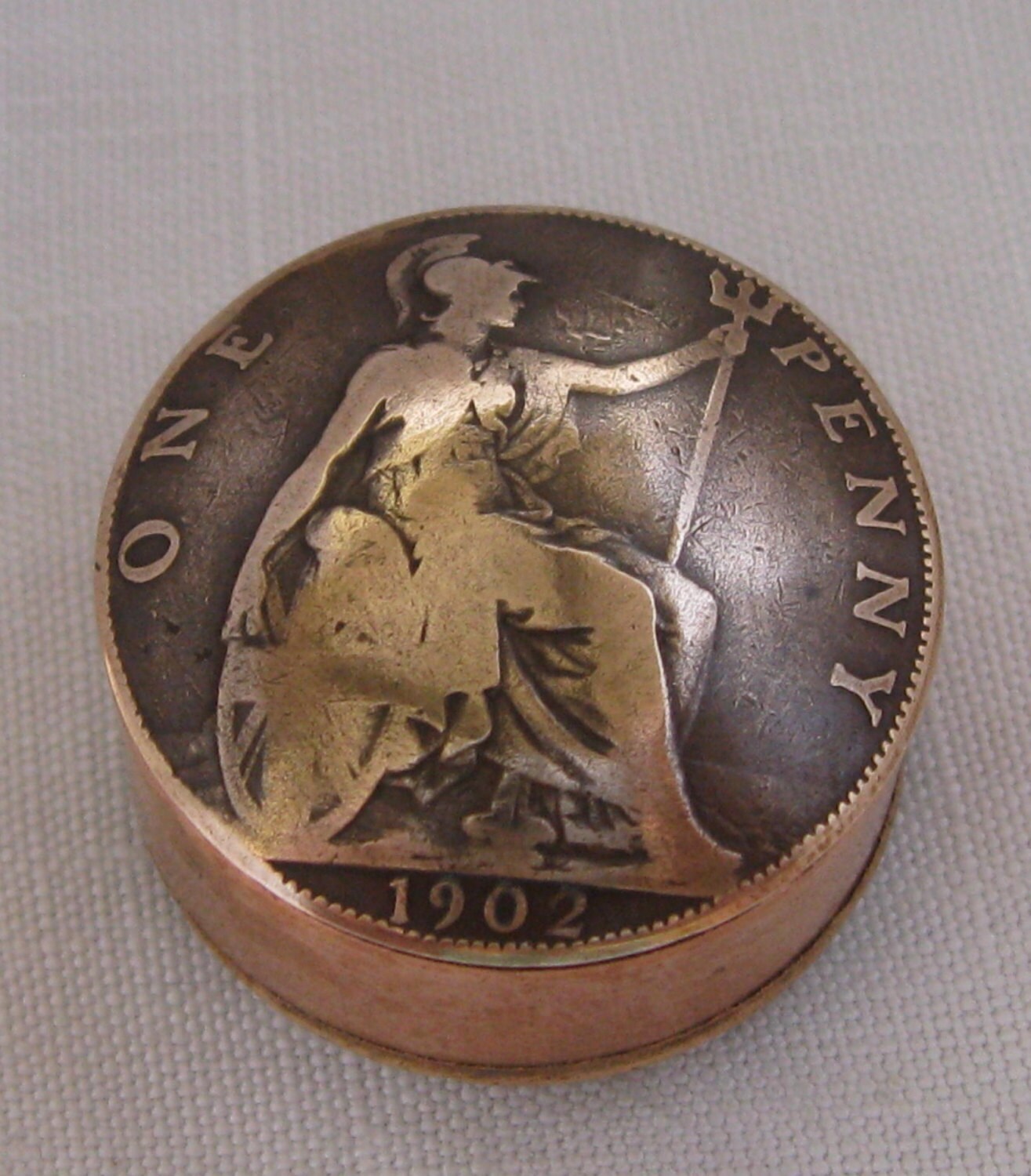 King Edward VII Penny Coin Snuff Box / Pill Pot / Stash Box / - Etsy