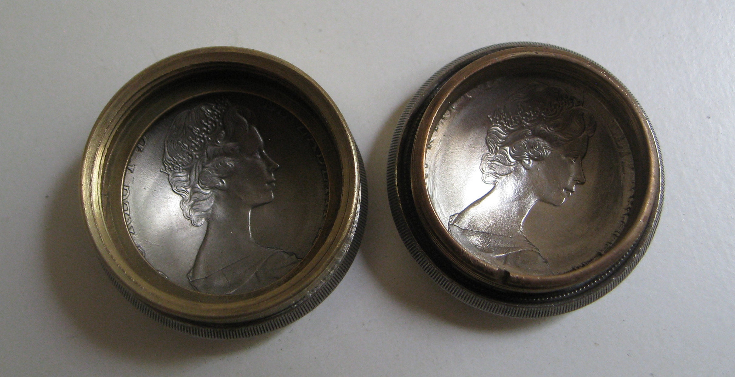 Elizabeth & Philip 1947 1972 Silver Wedding Crown Coin Screw - Etsy ...