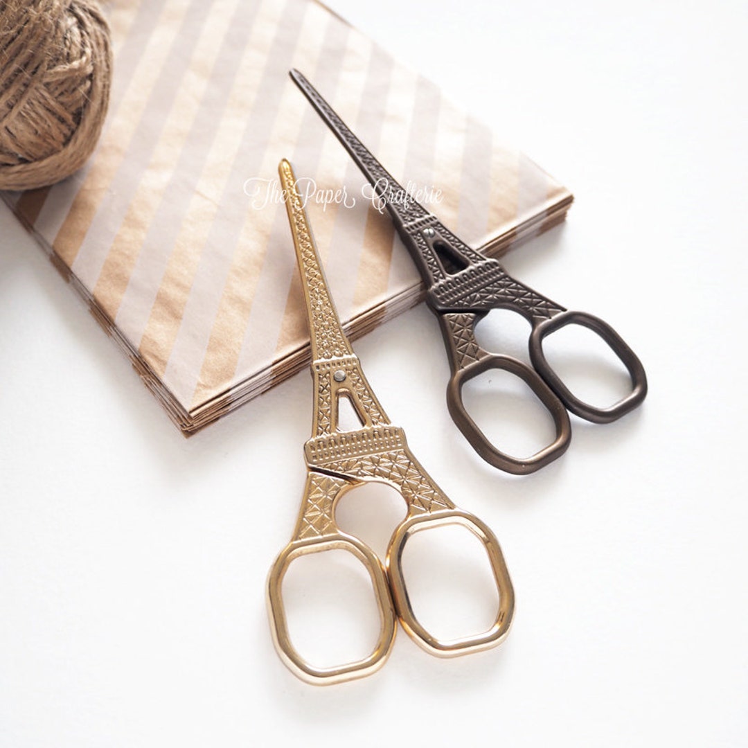 Paris Eiffel Tower Metal Scissors Gold Bronze - 1 Piece - Etsy Australia