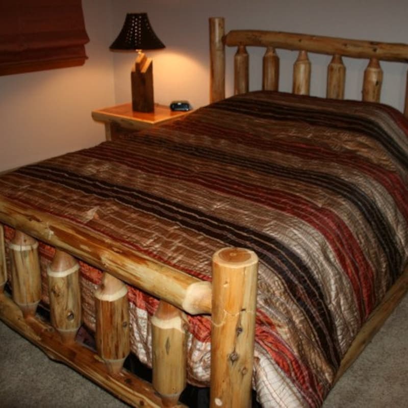 Rustic Bed - Etsy