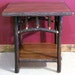 HICKORY LOG Side TABLE Square Old Fashioned Hickory Side Table - Etsy