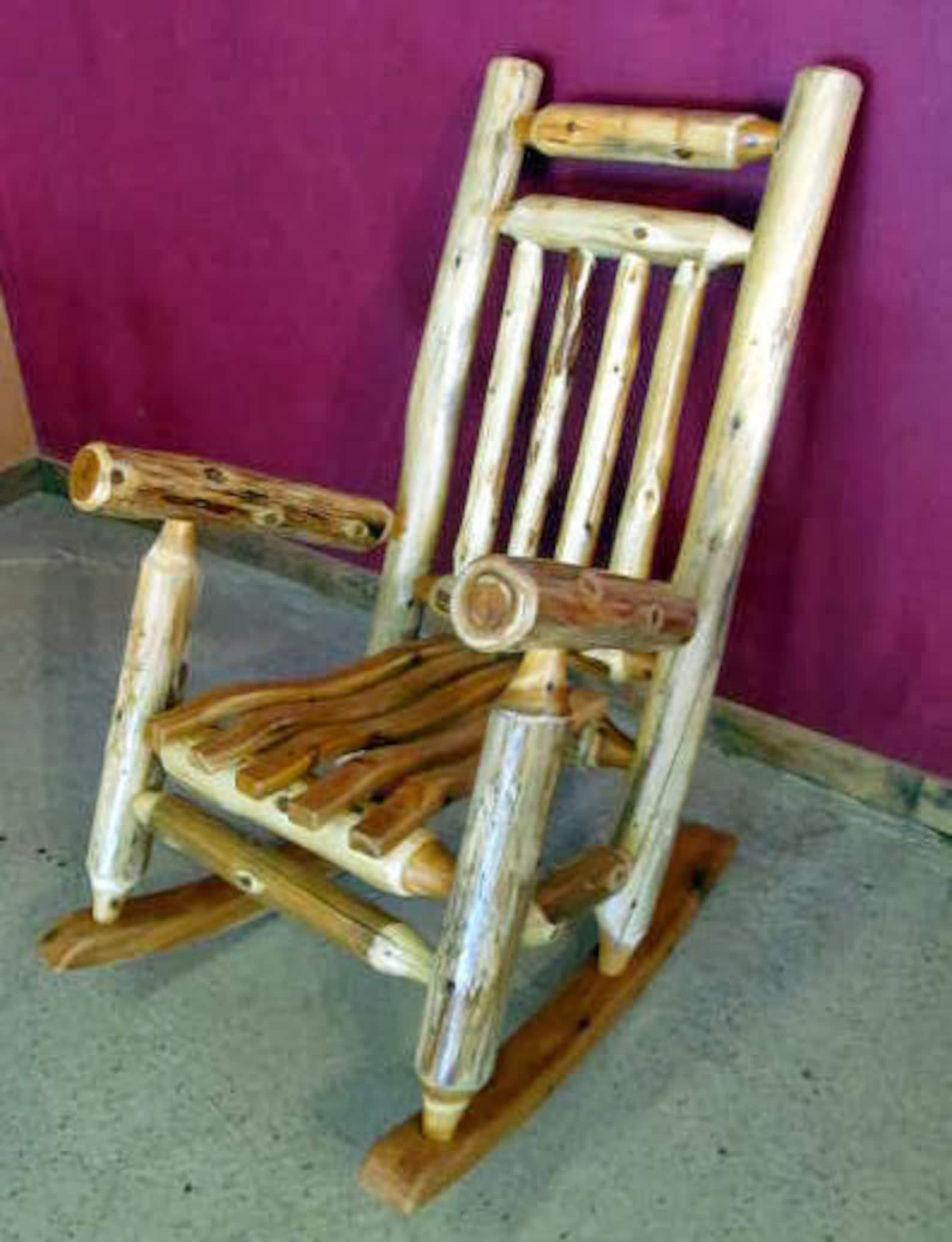 Rustic Cedar Log Rocking Chair - Etsy