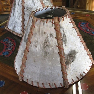 Birch Bark Lamp Shade - Rustic Lamps Shades - Etsy