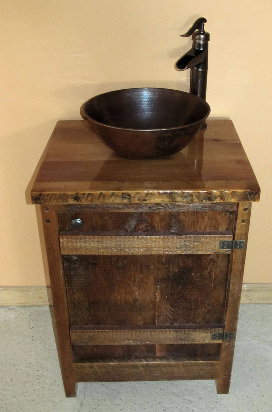 Barn Wood Batten Door Vanity With Sink and Faucet Package - Etsy