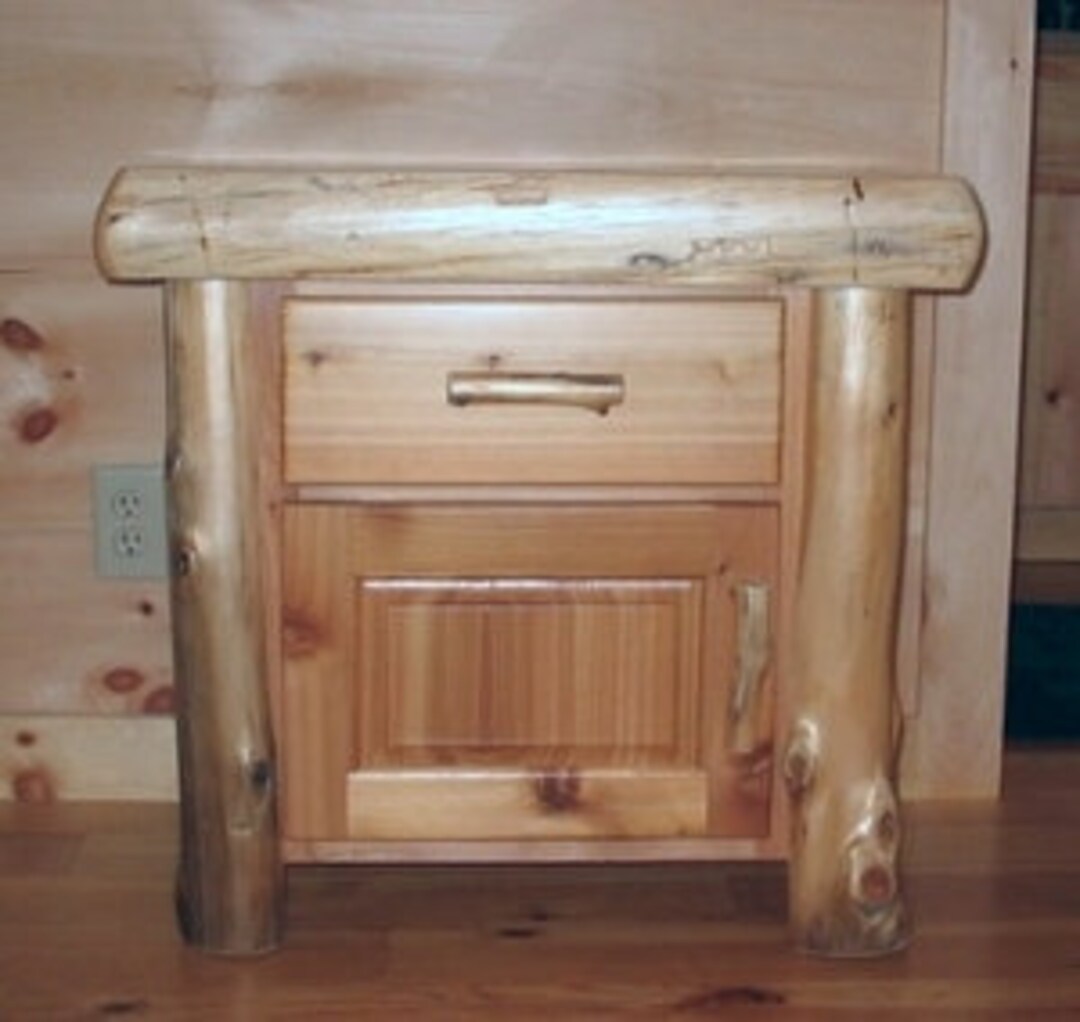 WHITE CEDAR Log End TABLE - Etsy