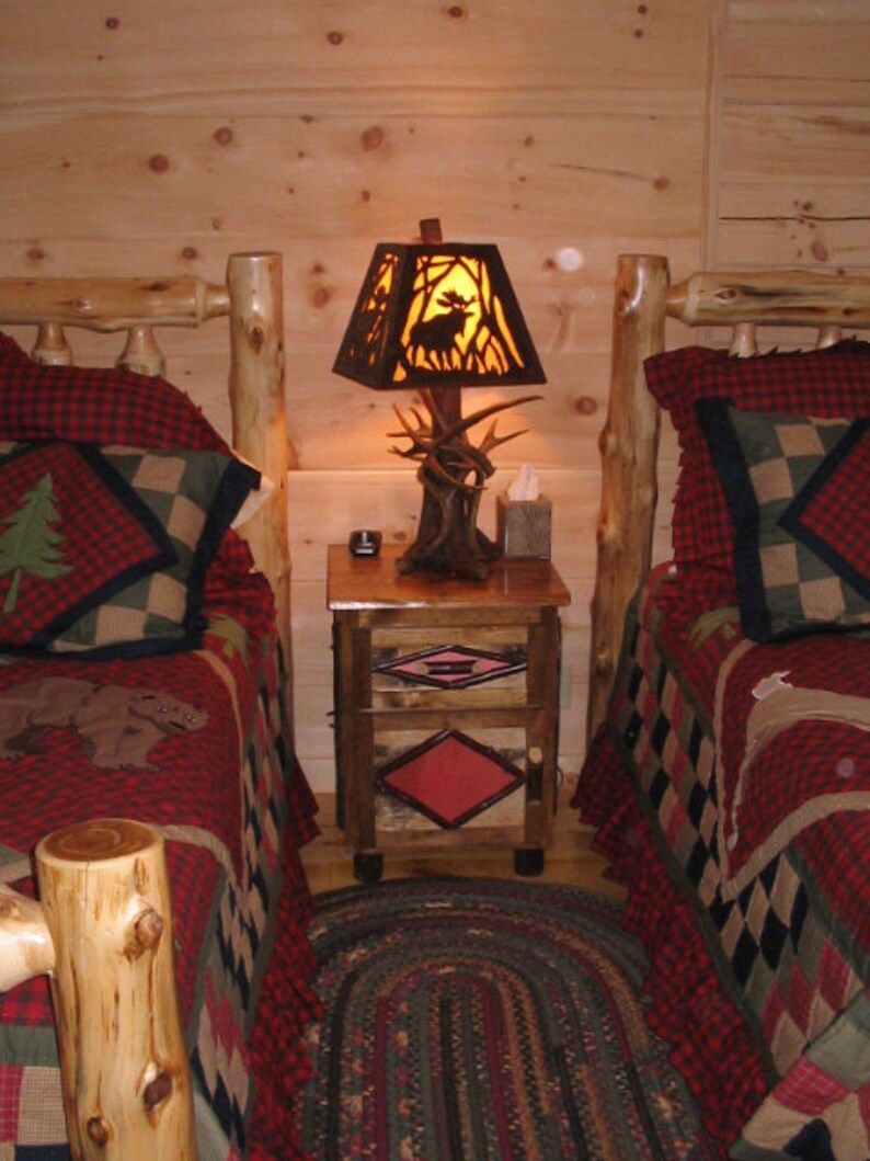 ADIRONDACK NIGHT STAND Rustic Night Stand - Etsy