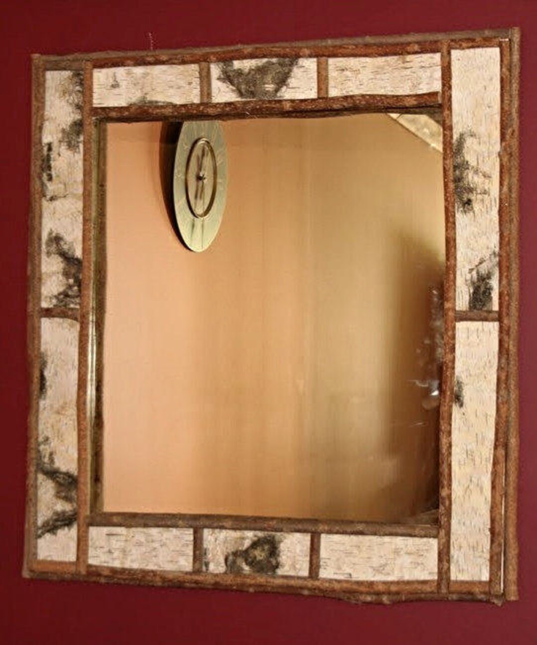 Birch Bark Mirror in Adirondack Style - Etsy