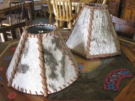 Birch Bark Lamp Shade - Rustic Lamps Shades - Etsy